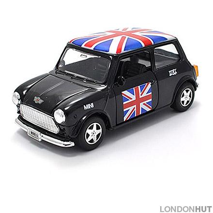 Die-cast Metal Black Mini Cooper Model